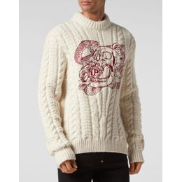 Philipp Plein Rundhalspullover Skull
