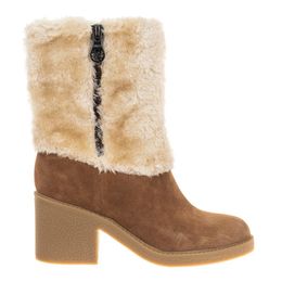 Guess Flache Stiefelette aus Wildleder mit runder Spitze FLRIL4SUE10 woman