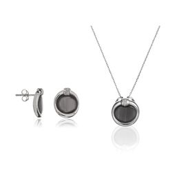 Orphelia Damen 925 Sterling Silber Set: Kettenanh&auml;nger + Ohrringe - Silber SET-5900