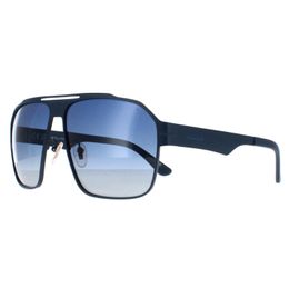 Police Polizei Pilotenbrille Herren Matte Blau Blauverlauf SPLL08 Summit 1