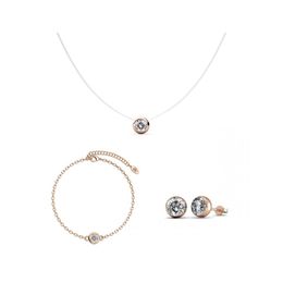 Mond Set - Rose Gold und Kristall