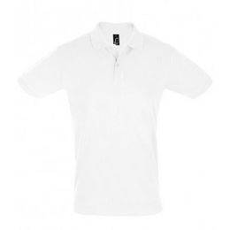 SOLS Herren Perfect Pique Kurzarm-Poloshirt (Wei&szlig;)