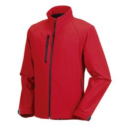 Russel Athletic Russell Herren wasser- und winddichte Softshell-Jacke (klassisches Rot)