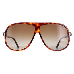 Tom Ford Schild Unisex Havanna Braun Farbverlauf Spencer 02 FT0998