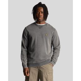 Lyle & Scott Lyle & Scott &ndash; Verwaschenes Sweatshirt mit Rundhalsausschnitt in Schwarz
