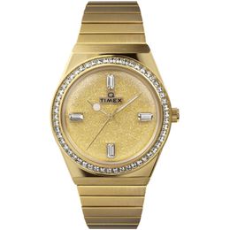 Timex Q Neuauflage Damen Gold Uhr TW2W10500