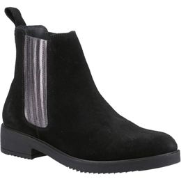 Hush Puppies Damen/Damen Stella Lederstiefeletten (Schwarz)