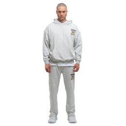 Tom Barron Herren-Trainingsanzug-Set mit besticktem Abzeichen, Oversize