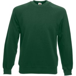 Fruit of the Loom Herren Raglan-&Auml;rmel Belcoro&reg; Sweatshirt (Flasche gr&uuml;n)