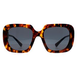 Versace Square Damen Hell Havanna Dunkelgrau VE4434