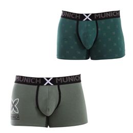 MUNICH Pack-2 Elastische Baumwollslips f&uuml;r M&auml;nner MU_DU0170