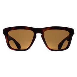 Gucci Rectangle Unisex Havanna Braun GG1571S