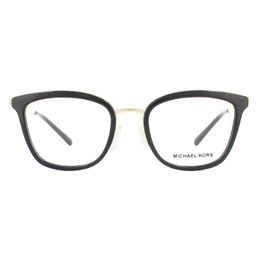 Michael Kors Square Damen Licht Gold Schwarz Brille
