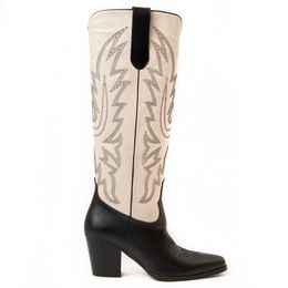 Montevita Stiefel Mit Absatz Vaquera In Wei&szlig;