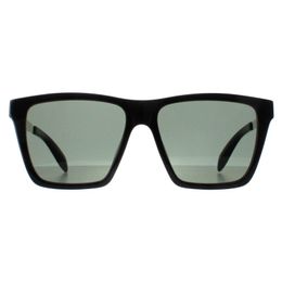 Alexander McQueen AM0352S 002 gl&Atilde;&curren;nzend schwarz und silber gr&Atilde;&frac14;n grau Sonnenbrille
