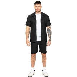 Enzo | Herren Strukturierte Hemden & Shorts Set
