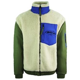 Puma X Versuch Sherpa Bomber Rei&szlig;verschluss olive Beige Herrenjacke 598257 75