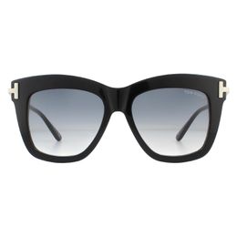 Tom Ford Sonnenbrille Dasha FT0822 01B Gl&auml;nzend Schwarz Rauch Gradient