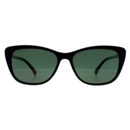 Montana Cat Eye Damen Schwarz G15 Gr&uuml;n Polarisiert MP42