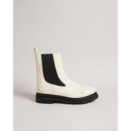 Ted Baker Lukki Womens White Chelsea Stiefel