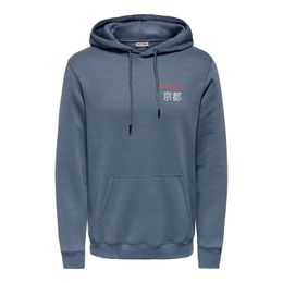 Only & Sons Herren-Kapuzenpulli von der Marke Only & Sons. Der Kapuzenpulli ist aus hochwertiger Baumwolle gefertigt und wunderbar angenehm zu tragen. Marke: Only & SonsModellname: Keane Hoodie Kategorie: Herren-KapuzenpulloverMaterialien: Baumwolle, PolyesterFarbe: blau