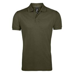 SOLS Herren Prime Pique Polo-Shirt, Kurzarm (Army-Gr&uuml;n)