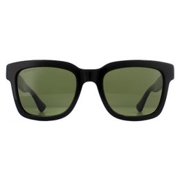 Gucci Square Mens Schwarz und Gr&uuml;n mit roten Streifen Gr&uuml;ne Sonnenbrille