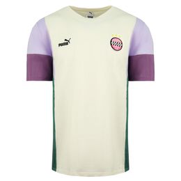 Puma x Kidsuper Studios Kurzarm Crew Neckcreme M&auml;nner Panel T-Shirt 530411 75