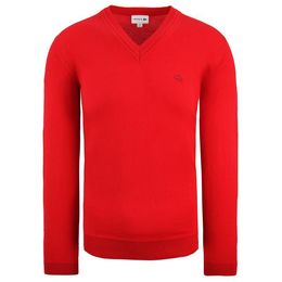 Lacoste reine neue Wollmenschen roter Pullover