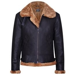Pilot B3 Flying Shearling Schaffell Bomber Fliegerjacke