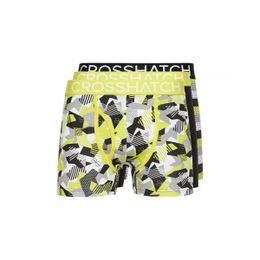 CrossHatch - "Crystaline" Boxershorts f&uuml;r Herren(3er-Pack) (Limone)