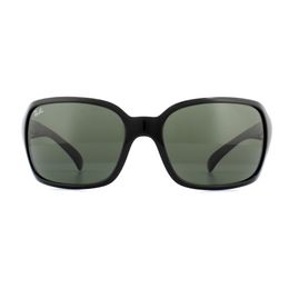 Neu Ray-Ban Sonnenbrille 4068 601 Schwarz Kristall Gr&uuml;n