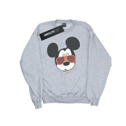 Disney - "Mickey Mouse Sunglasses" Sweatshirt f&uuml;r Herren (Grau)