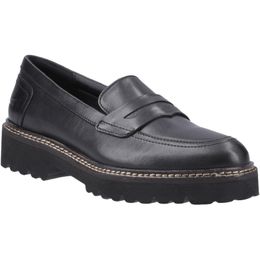 Pod Kenny Leder Damen Schwarz Loafers