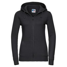 Russel Athletic Russell - "Authentic" Hoodie mit durchgehendem Rei&szlig;verschluss f&uuml;r Damen (Schwarz)