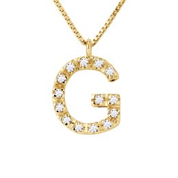 DIADEMA - Halskette mit Diamanten - G - Gelbgold