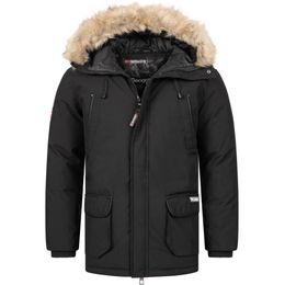 Geographical Norway Winterjacke Schwarz