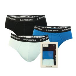 Bj&ouml;rn Borg Bjorn Borg Herren Baumwoll-Stretch-Slips im 3er-Pack in Multi