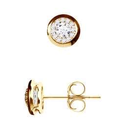 DIADEMA - Ohrringe mit Diamanten - Gelbgold