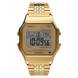 Timex T80 Gold Unisex Armbanduhr TW2R79200