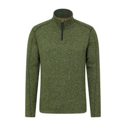 Mountain Warehouse - "Idris II" Fleece-Oberteil mit halbem Rei&szlig;verschluss f&uuml;r Herren (Dunkel-Khaki)