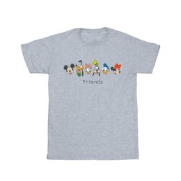 Disney - "Mickey Mouse And Friends" T-Shirt f&uuml;r Damen (Grau)
