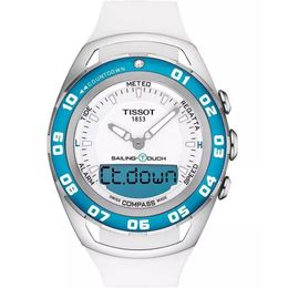 Tissot T-Touch Sailing Herrenuhr Wei&szlig; T0564202701100