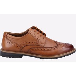 Hush Puppies Verity Leder Damen Tan Brogues Schuhe