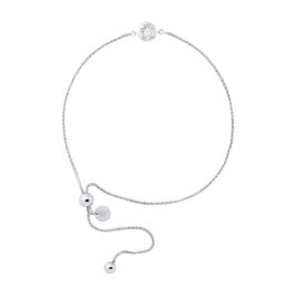 Diamantarmband Solit&auml;r 0,02 0,50 Karat Karat Illusion Wei&szlig;gold