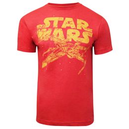 Star Wars - T-shirt - Homme (Rouge / Jaune)