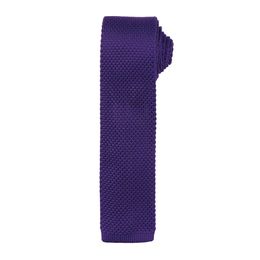 Premier Mens Slim Textured Knit Effect Krawatte (2er-Pack) (Lila)