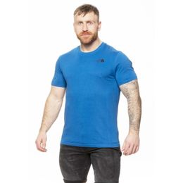 The North Face Mens SS einfache Kuppel T Shirt Bomber blau