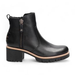 Schwarze Trav B2 Lederstiefeletten f&uuml;r Damen von Panama Jack