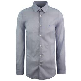 Lacoste Slim Fit Herren Blaues gewebtes Hemd